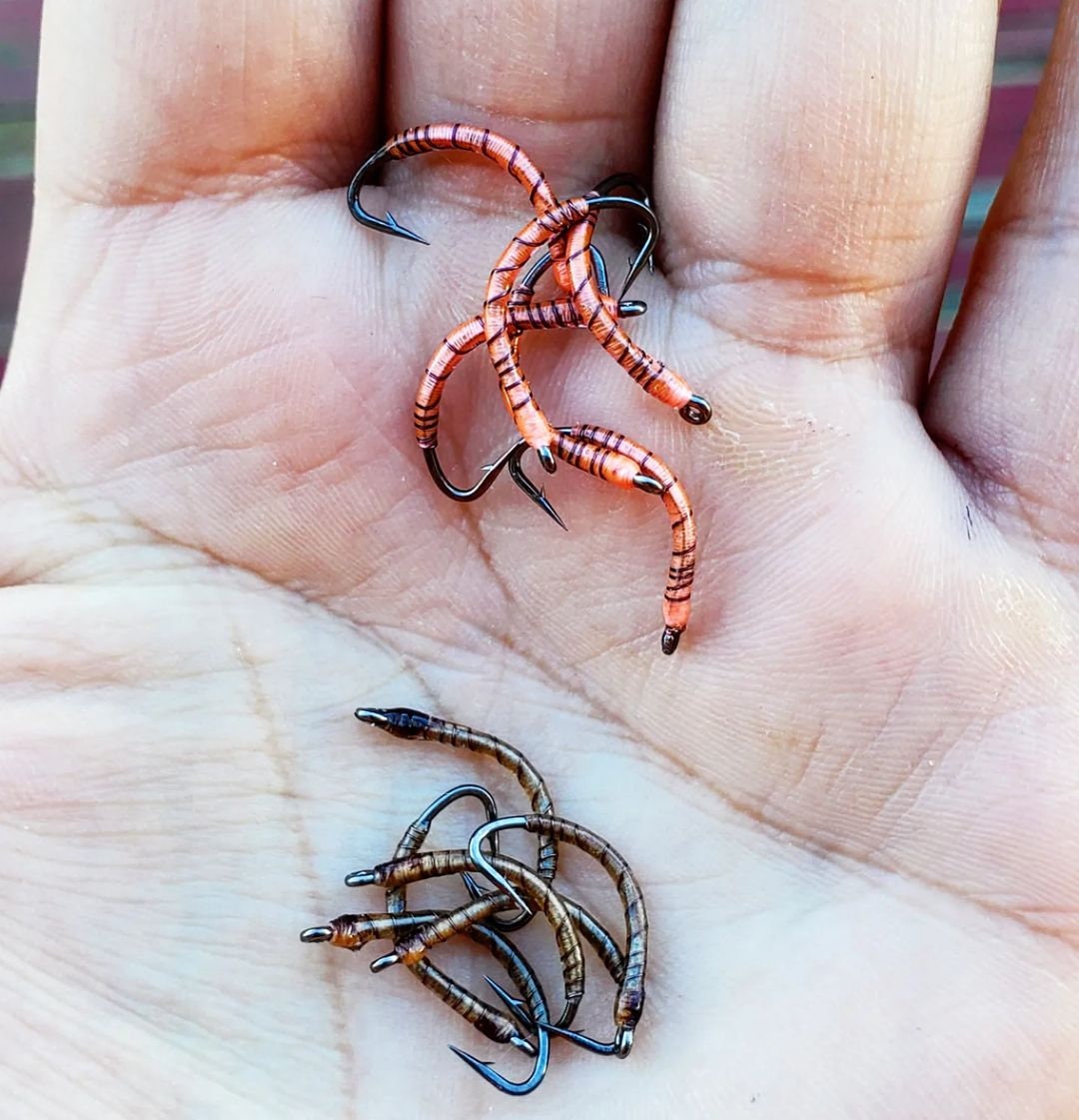 1 Dozen Pig Sticker Trout Worms - Etsy