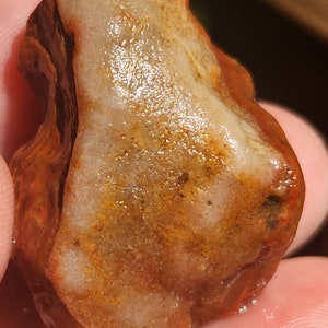 Lake Superior Agates Red and Waxy White Quartz .6 Oz. Rough - Etsy
