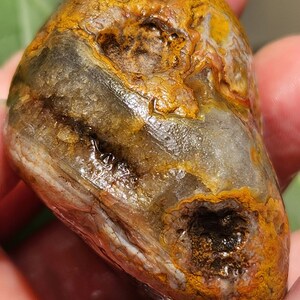 AMAZING Find Water Level Amethyst and Limonite Full Nodule With Peel ...