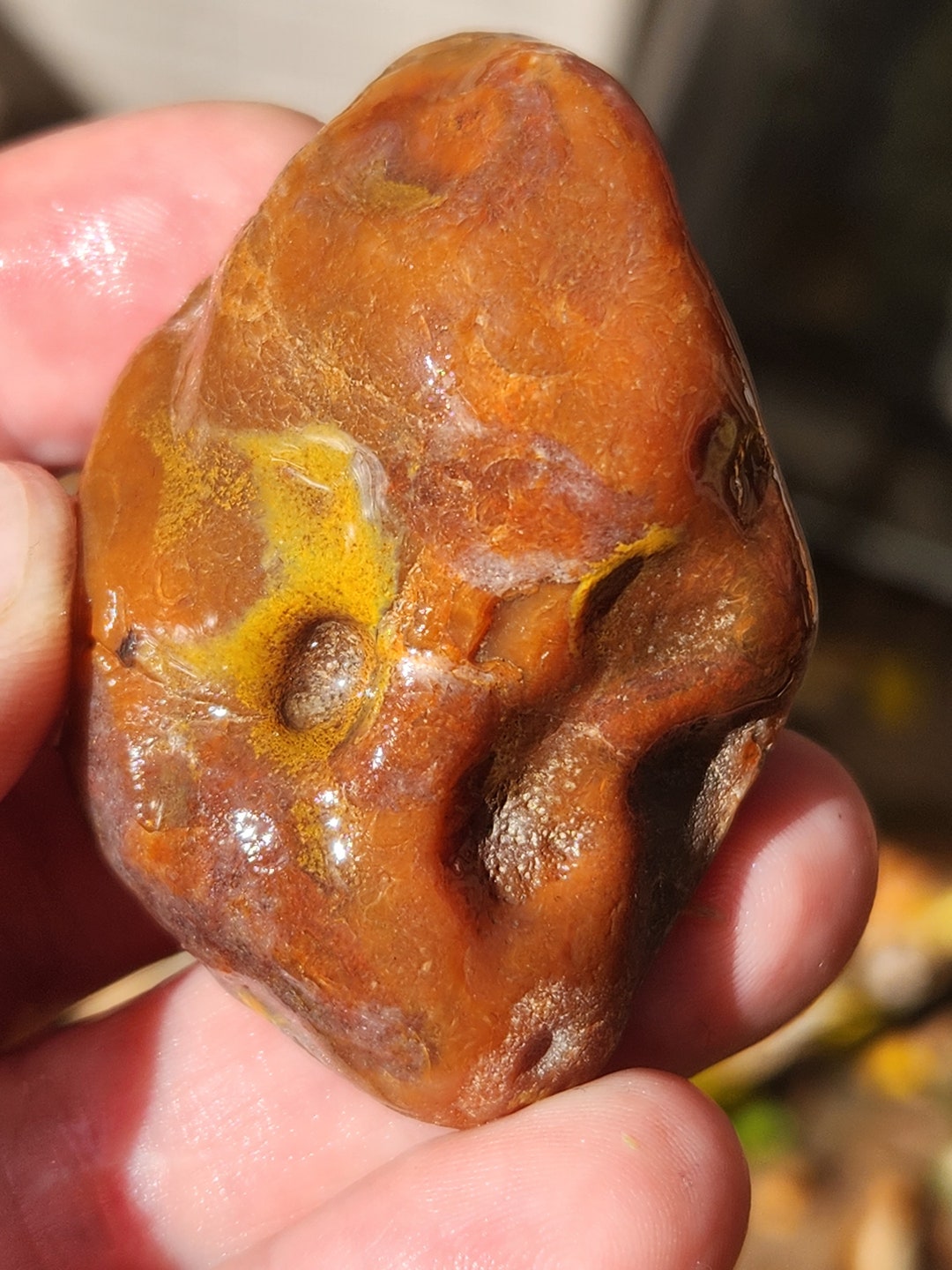 Bright Red Full nodule Lake Superior Agate 2.1 Oz. With Limonite ...