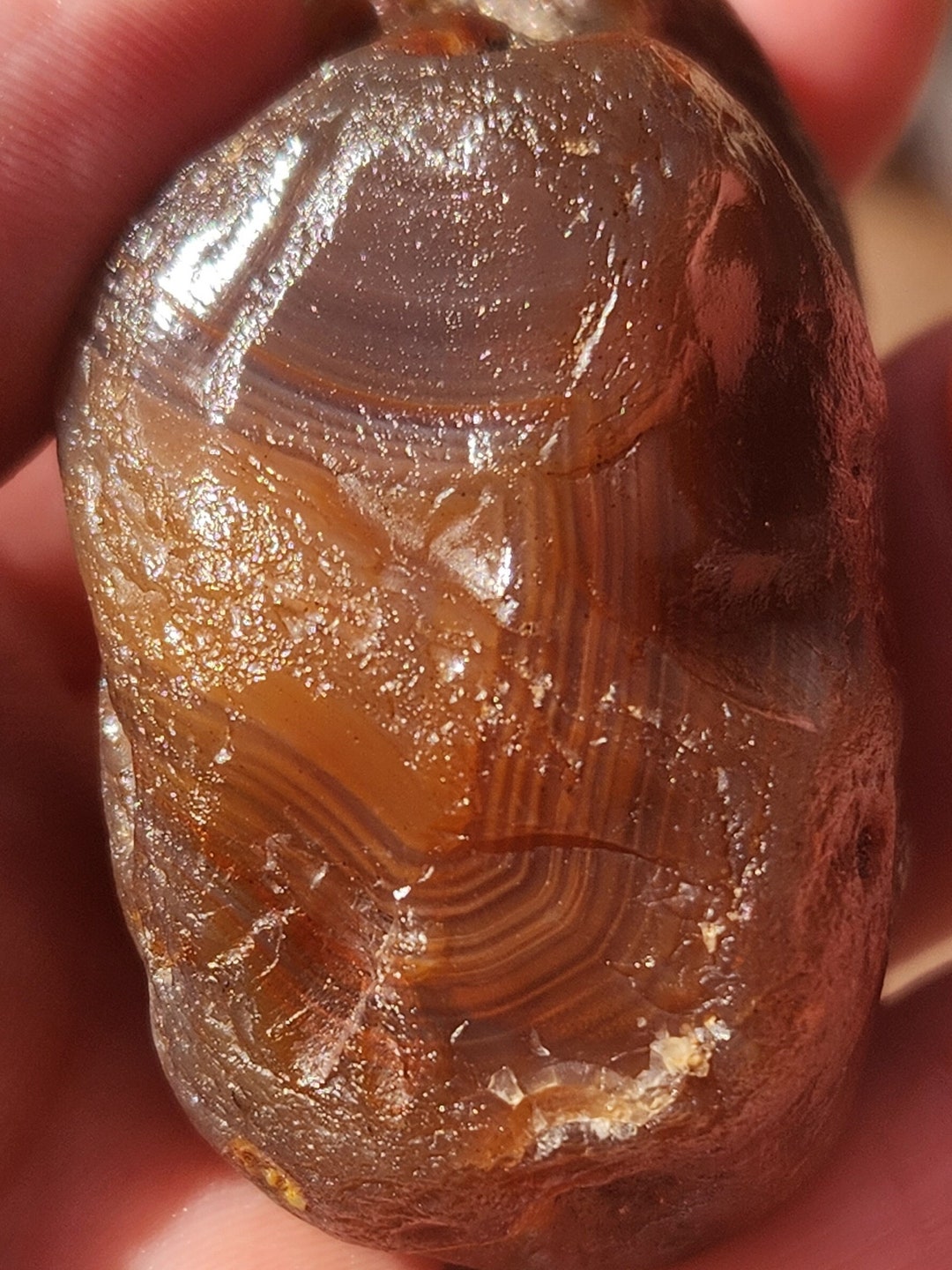 Full Nodule Amethyst With Worn Down Husk Lake Superior Agate Gemmy ...