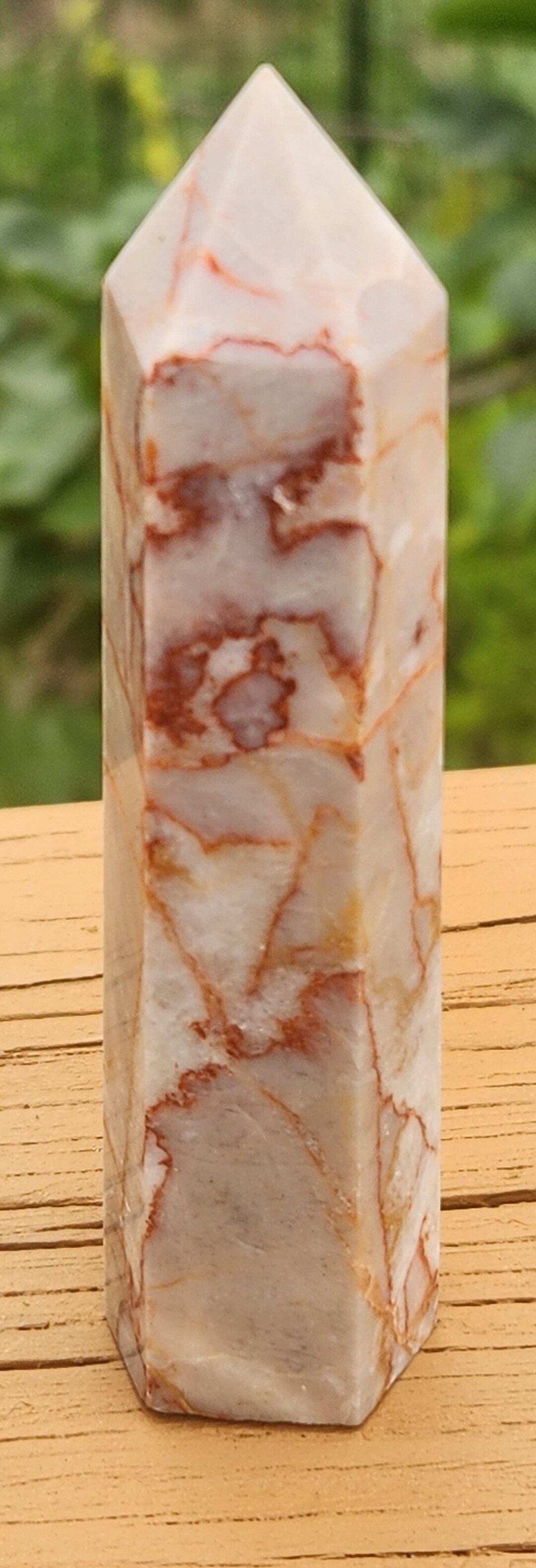 Red Vein Jasper Quartz WARRIOR STONE Belisk Tower 3.8 Oz. Polished - Etsy