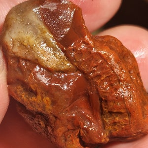 Lake Superior Agates Red and Waxy White Quartz .6 Oz. Rough - Etsy