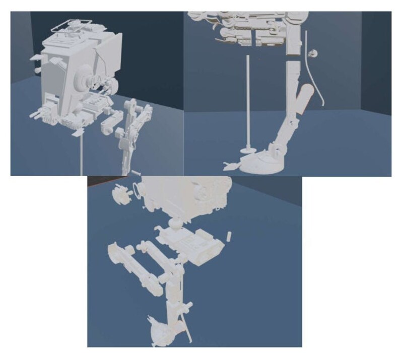 ATST Walker STL Files for Star Wars the Vintage (Download Now) - Etsy