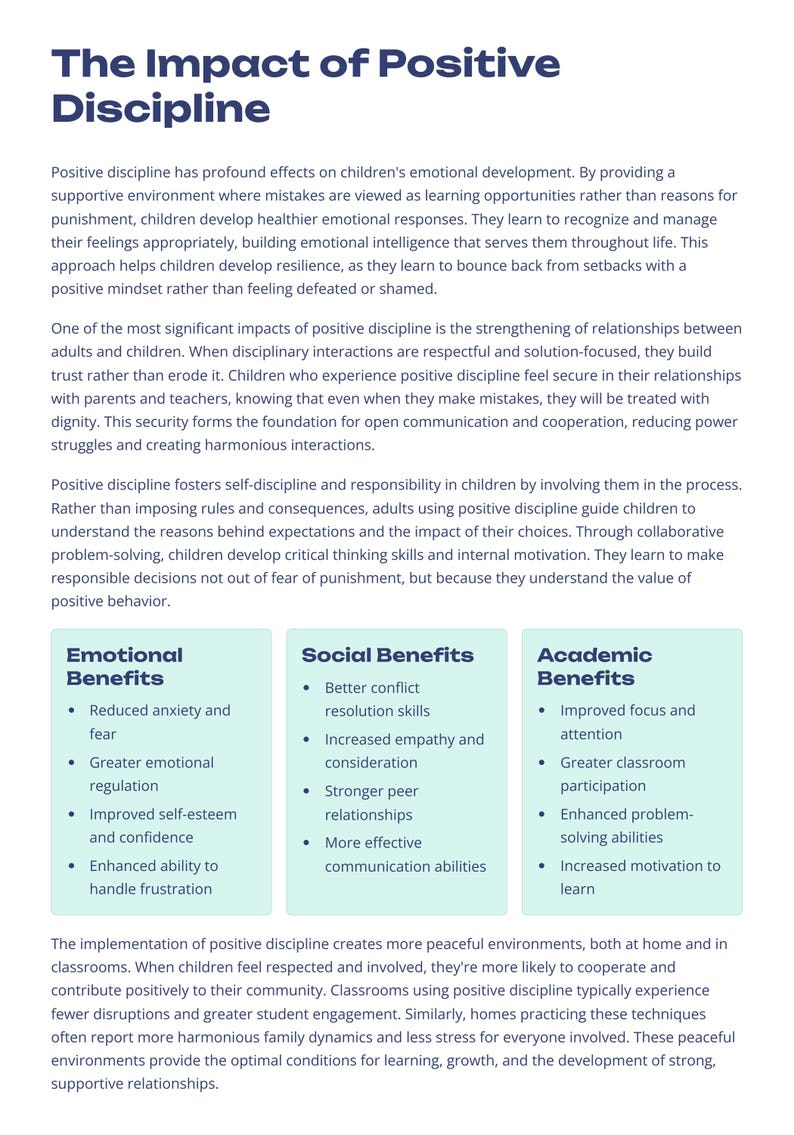 Positive Discipline Parenting Tools, Child Guidance, Family Discipline ...