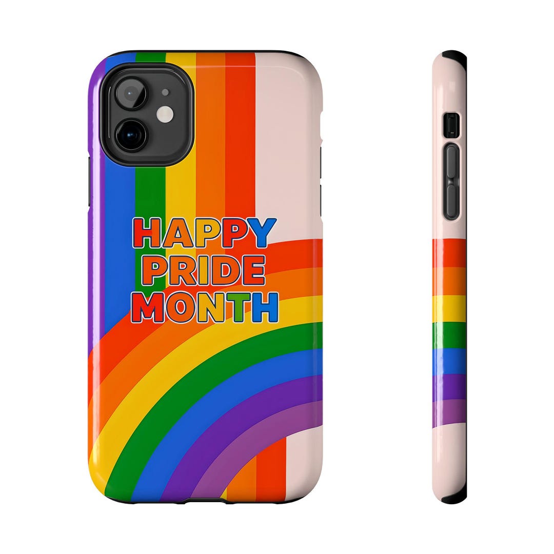 Pridemonth, Pride Month Phone Case, Vibrant Rainbow Case, LGBTQ+ ...
