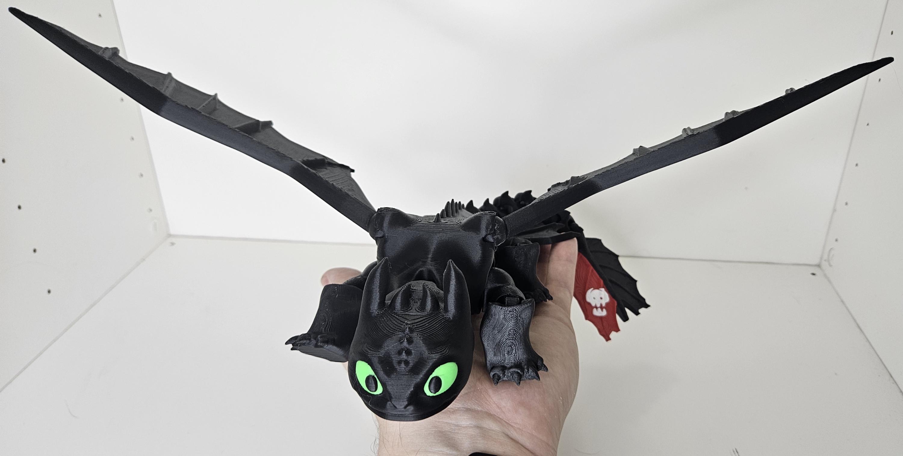 Toothless 3D Printed Dragon Toy | How to Train Your Dragon Toy - Etsy