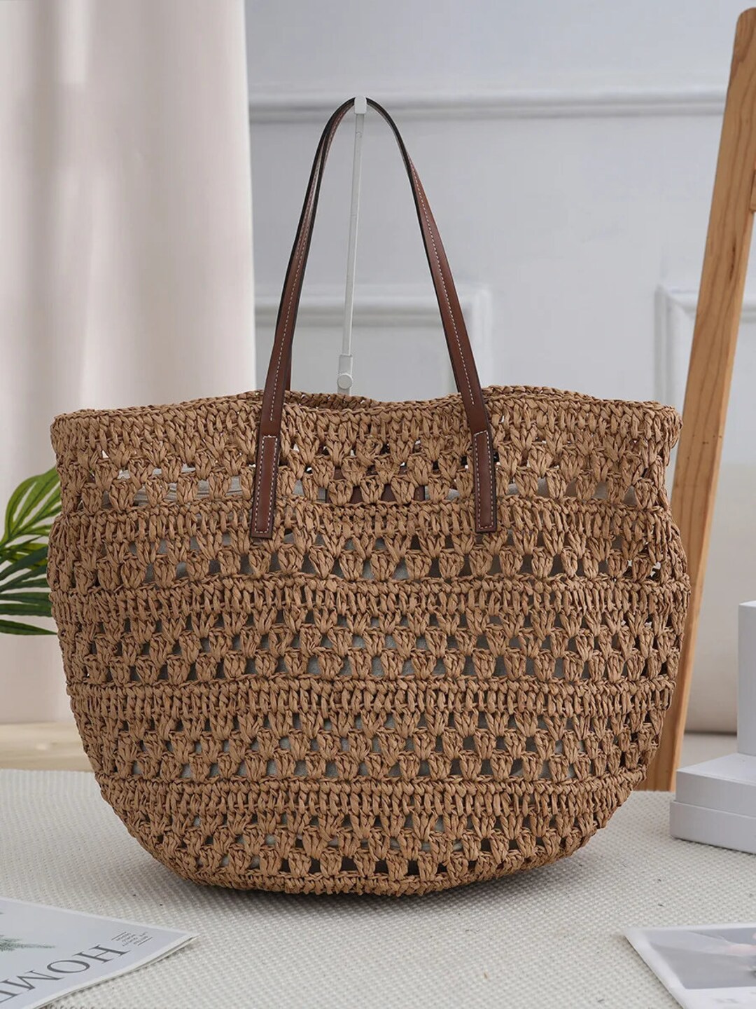 New, Summer 2024, Beach Bag, Balibag, Raffia Bag, Straw Tote, Natural ...