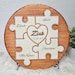 Unity Ceremony Puzzle, Rustic Style Puzzle, Removable Puzzle Pieces ...