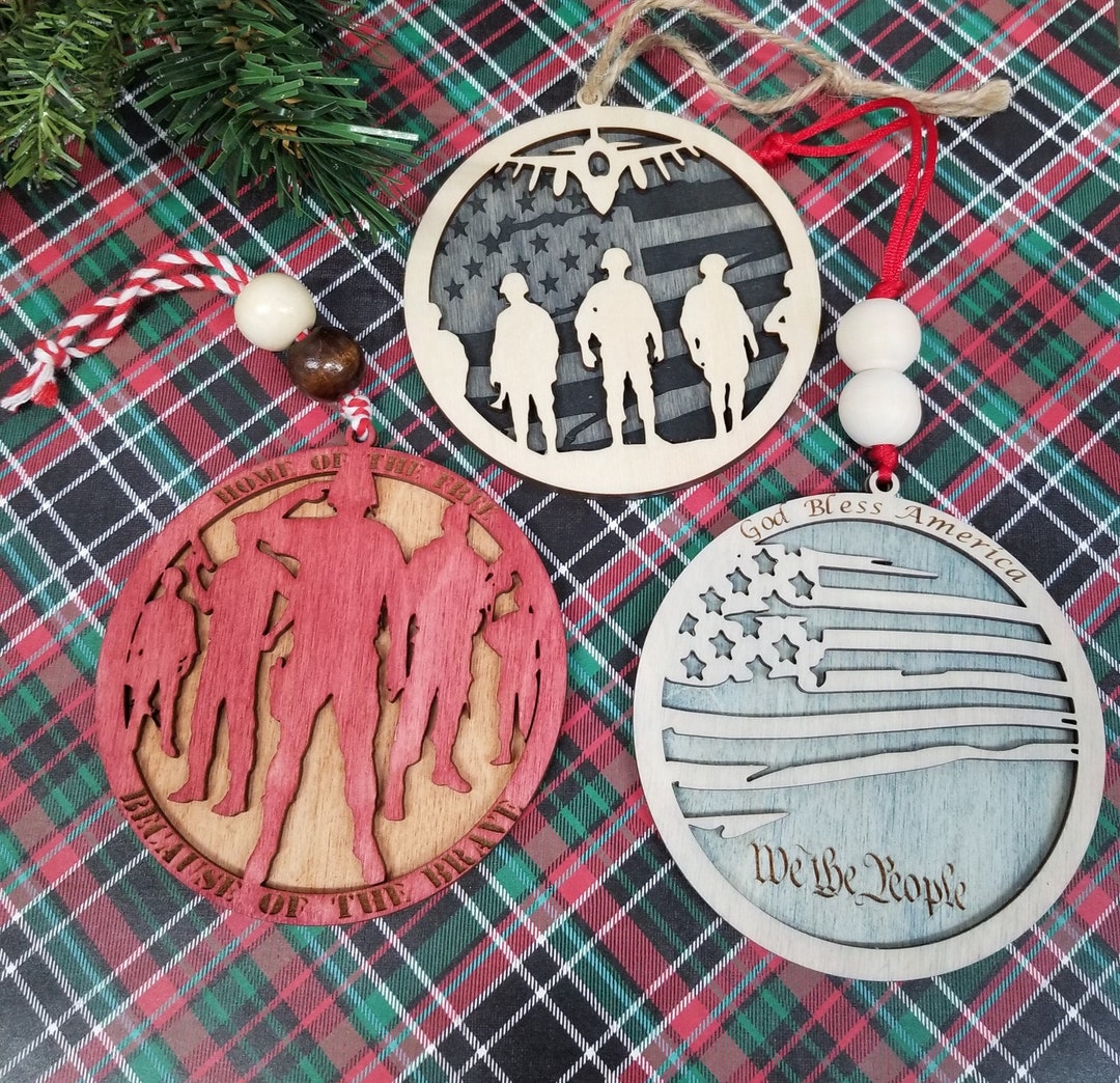 Military Ornaments, Christmas Time, Honoring Military Family ...