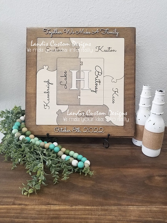 Unity Puzzle Family Puzzle Blended Family Puzzle Unity - Etsy