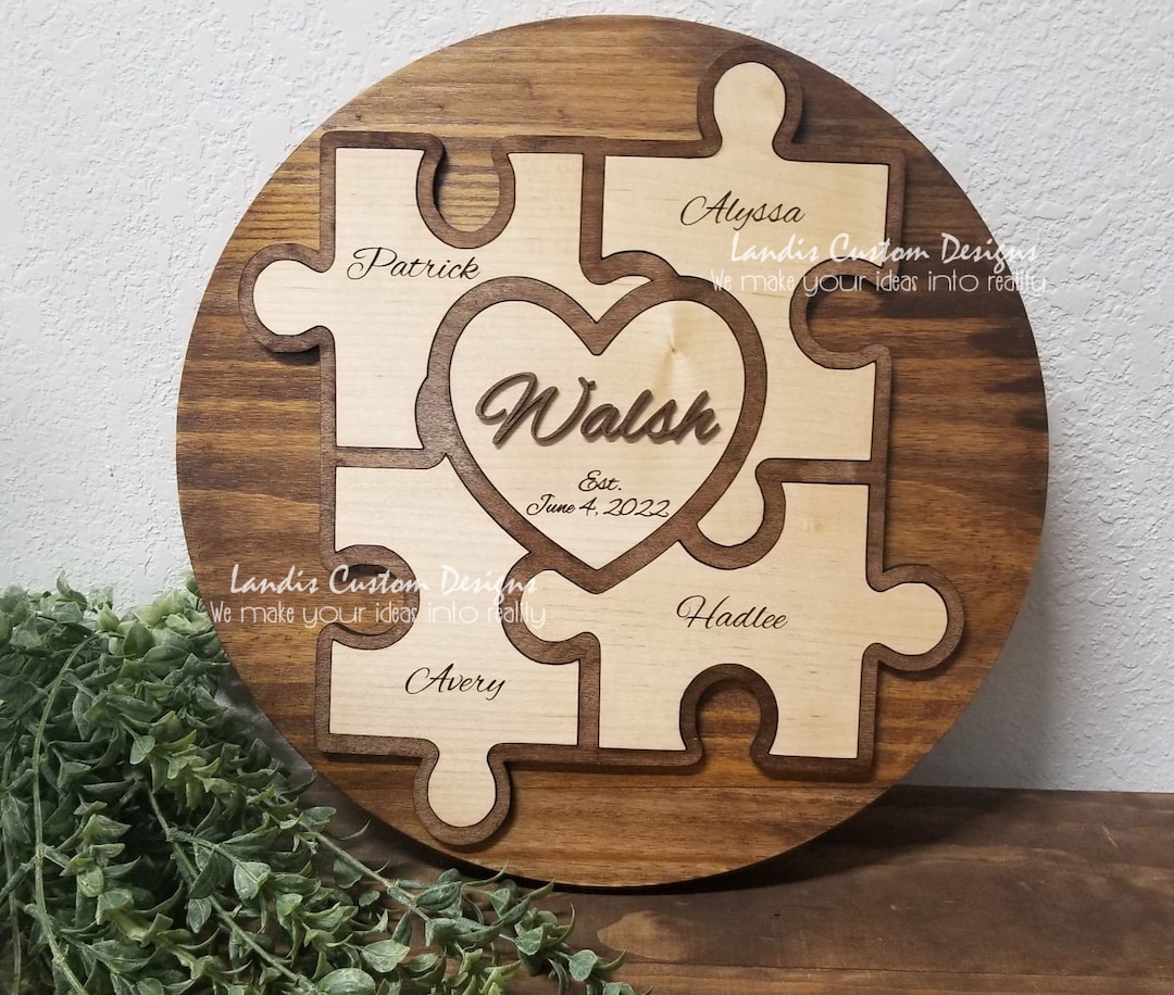 Rustic Unity/ Family Puzzle, Blended Family, Unity Alternative, Unity ...