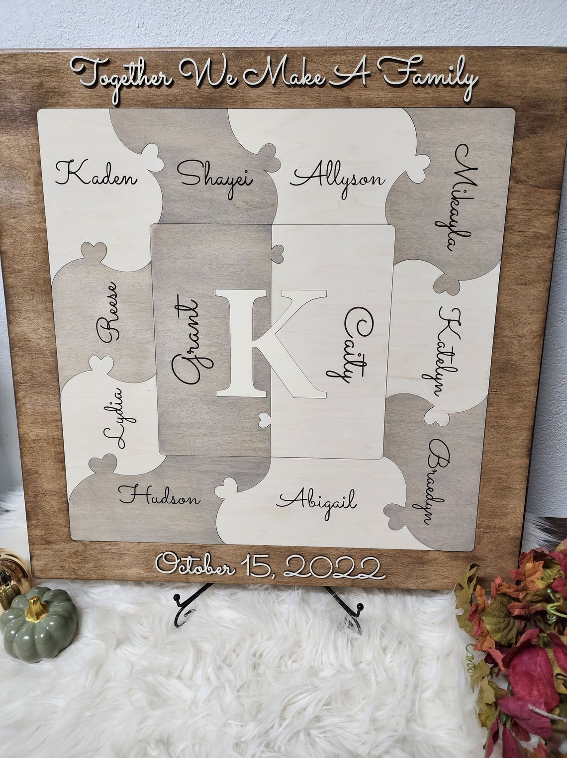 24 Square or Circle Puzzle Perfect for Large Families - Etsy