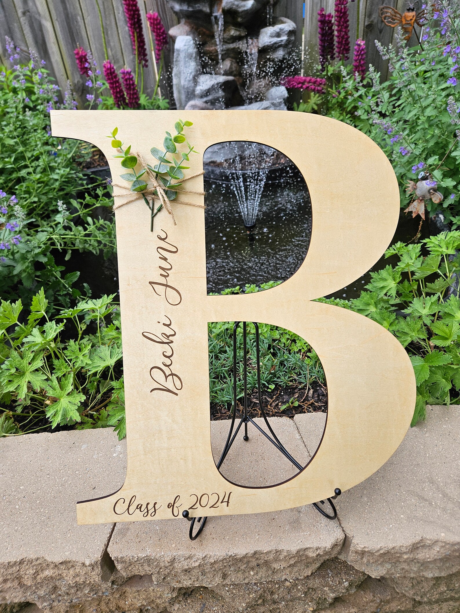 Personalized Graduation Signature Board - Large Letter Name Initial ...