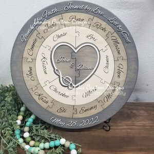 Unity Ceremony, Puzzle Style, Excellent for Blended Families, Wedding ...