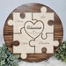 Unity Ceremony Puzzle, Rustic Style Puzzle, Removable Puzzle Pieces ...