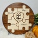 Unity Ceremony Puzzle, Rustic Style Puzzle, Removable Puzzle Pieces ...