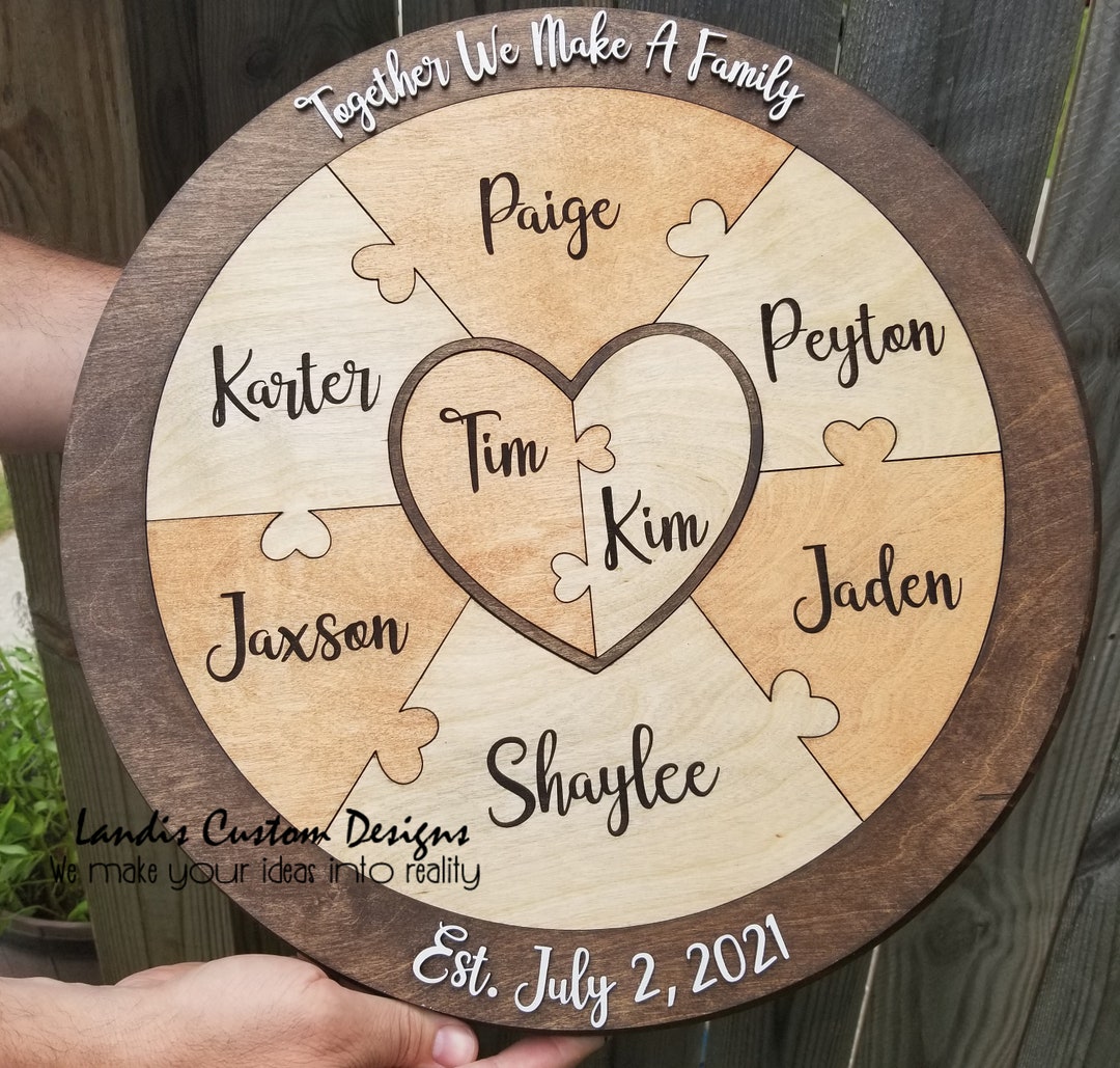 Unity or Family Puzzle, Blended Family, Unity Alternative, Wedding ...