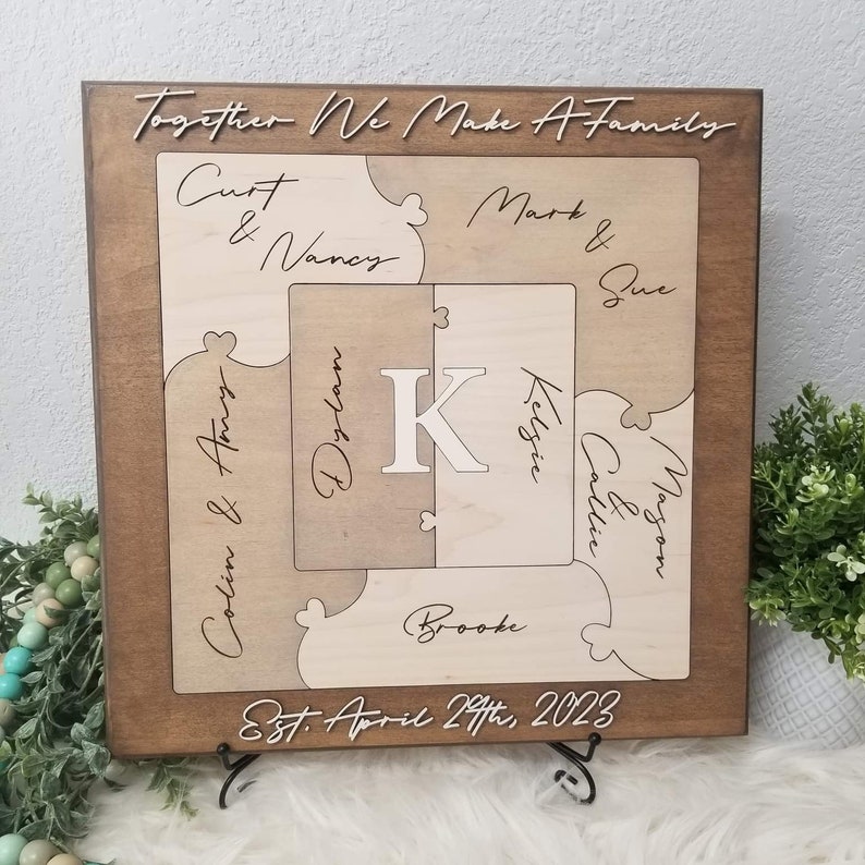 Unity Puzzle Family Puzzle Blended Family Puzzle Unity - Etsy