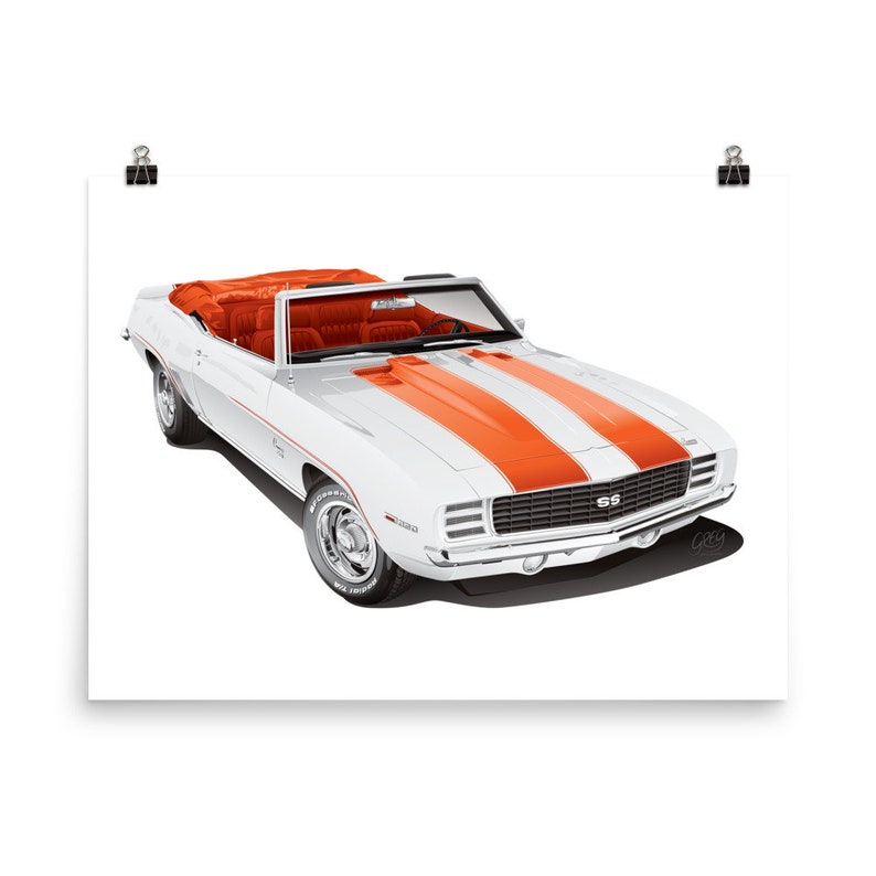 1969 Camaro Poster 18 X 24 Museum-quality Camaro Pace Car - Etsy