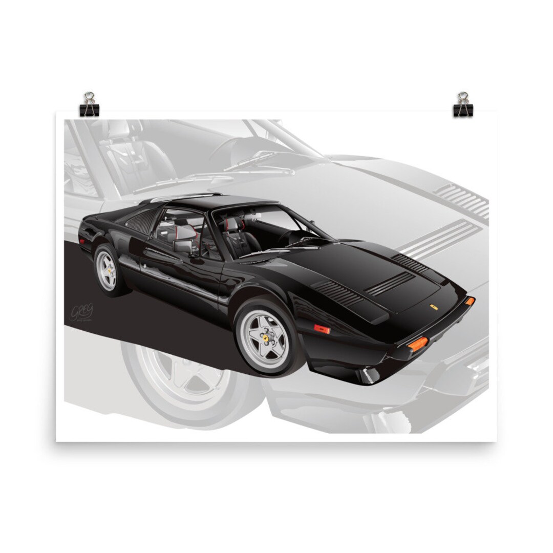 Ferrari 308 Poster 18 X 24 Museum-quality Ferrari 308 GTS - Etsy