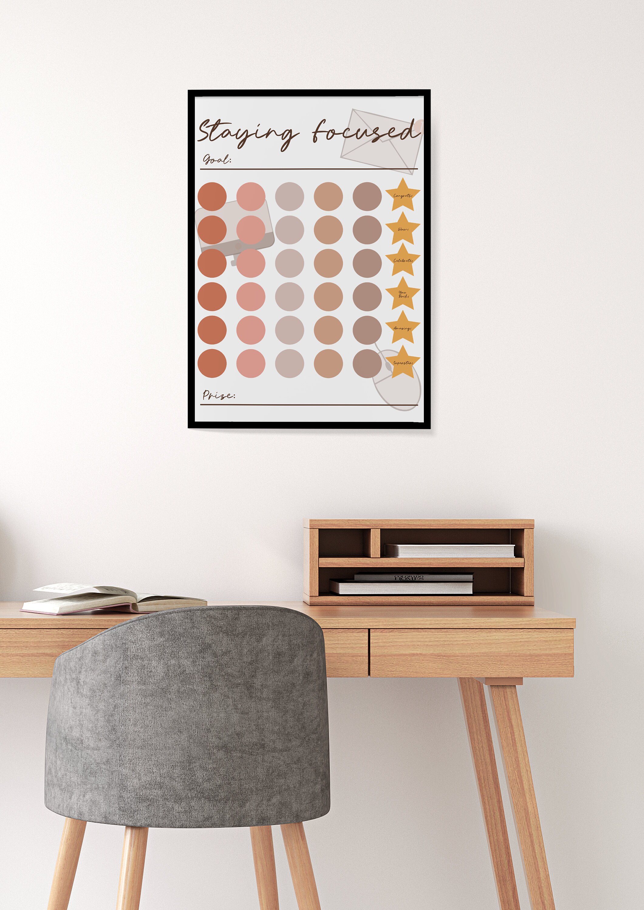 Work From Home Reward Chart | Focus Chart | Reward Chart for Teens ...