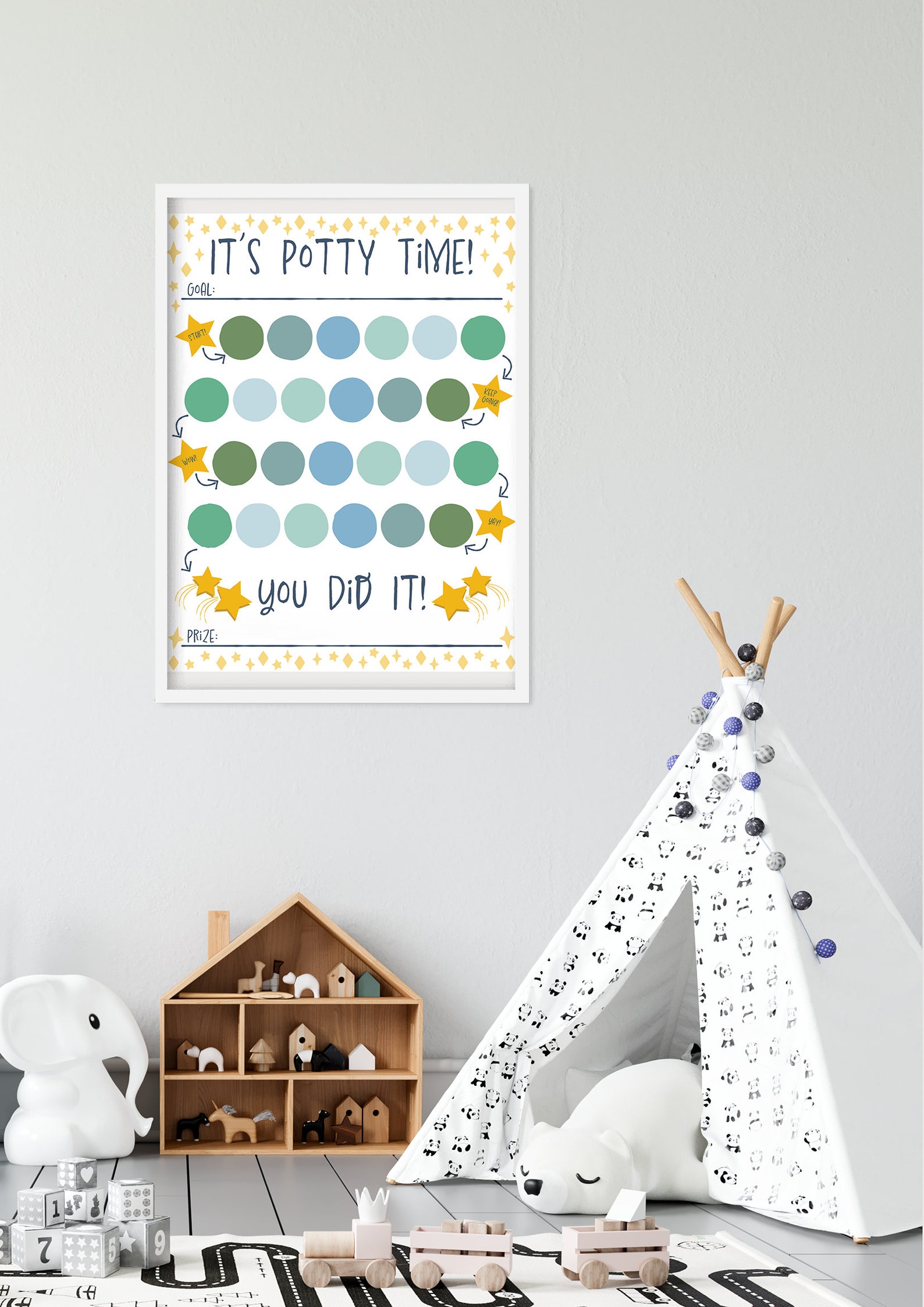 Potty Training Reward Chart | Potty Chart | Potty Reward Chart | Reward ...