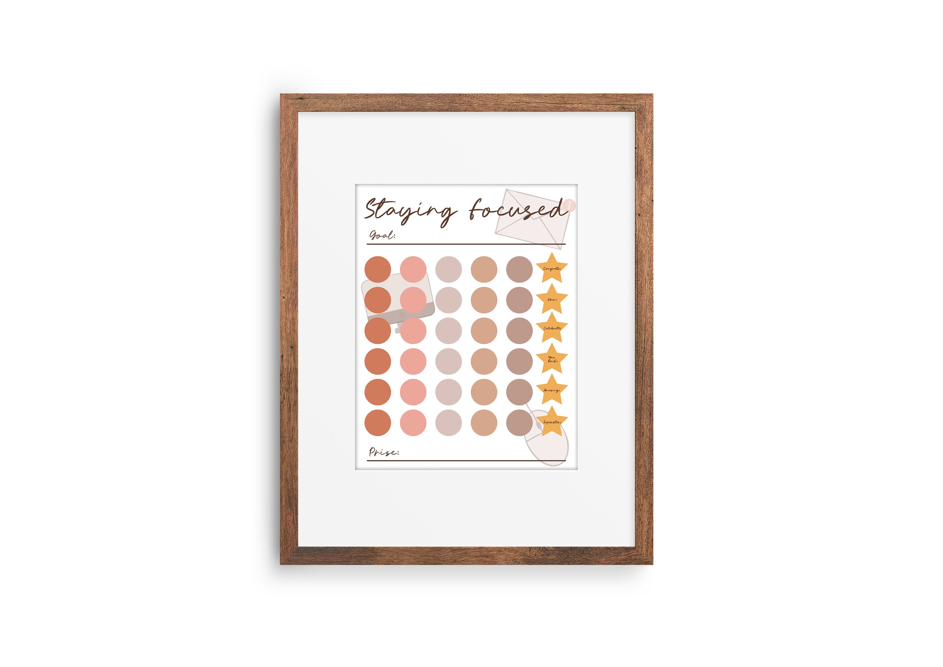 Work From Home Reward Chart | Focus Chart | Reward Chart for Teens ...