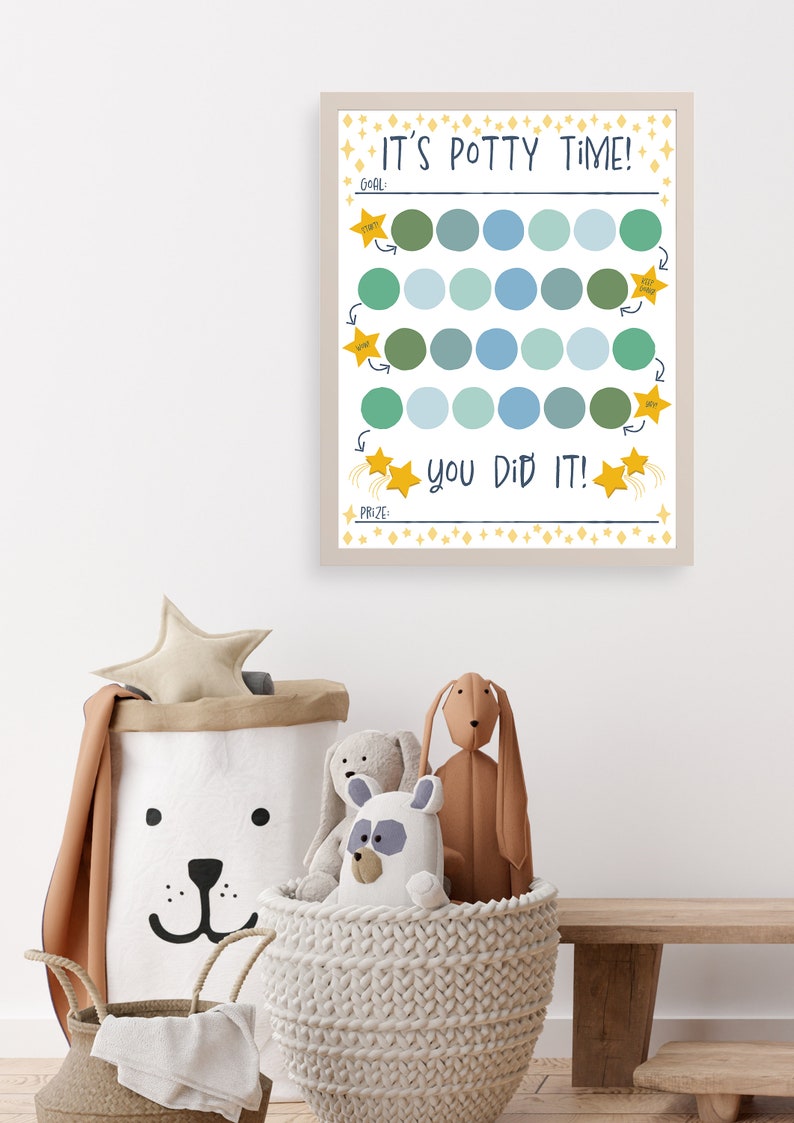 Potty Training Reward Chart | Potty Chart | Potty Reward Chart | Reward ...