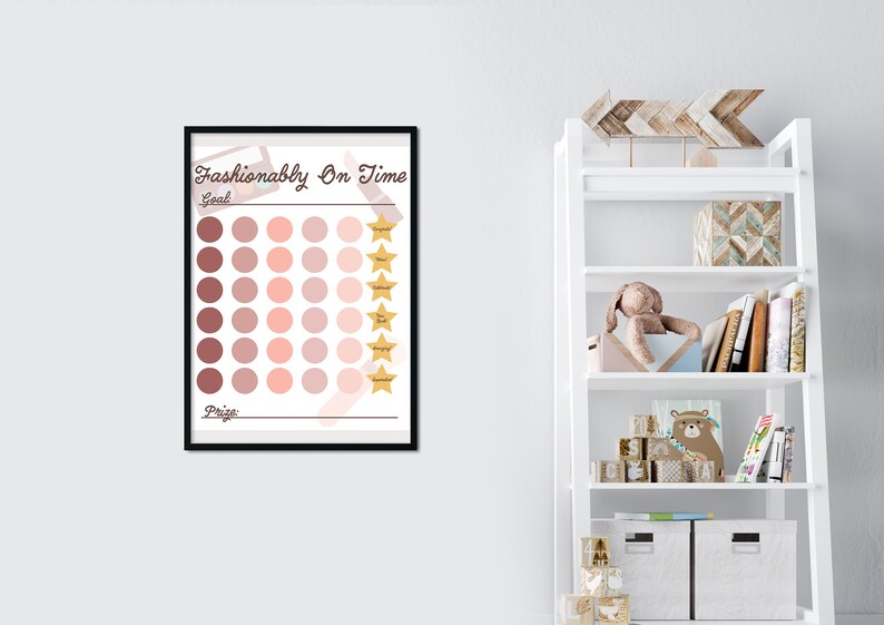 On-time Reward Chart | Reward Chart for Teens| Reward Chart for Adults ...