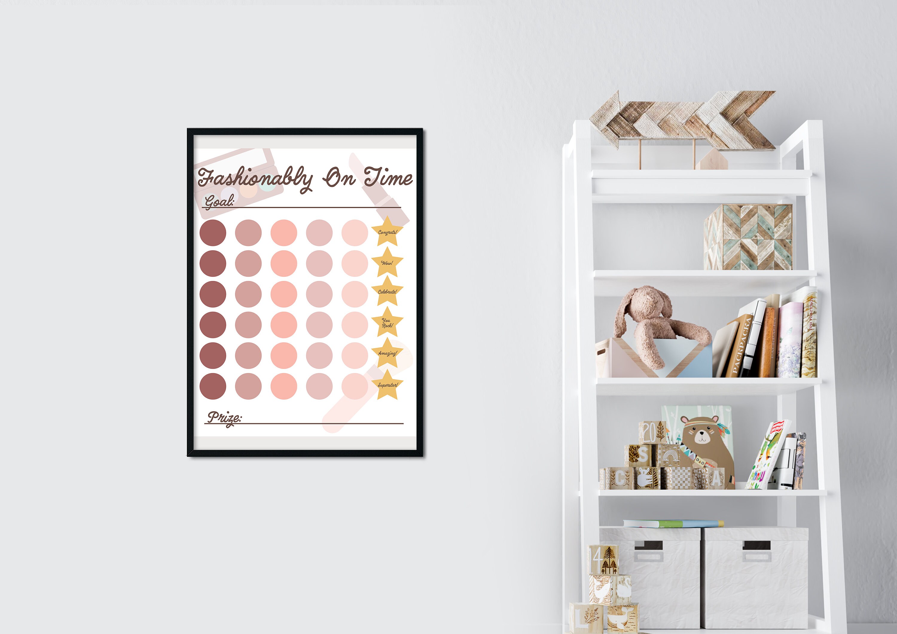 On-time Reward Chart | Reward Chart for Teens| Reward Chart for Adults ...