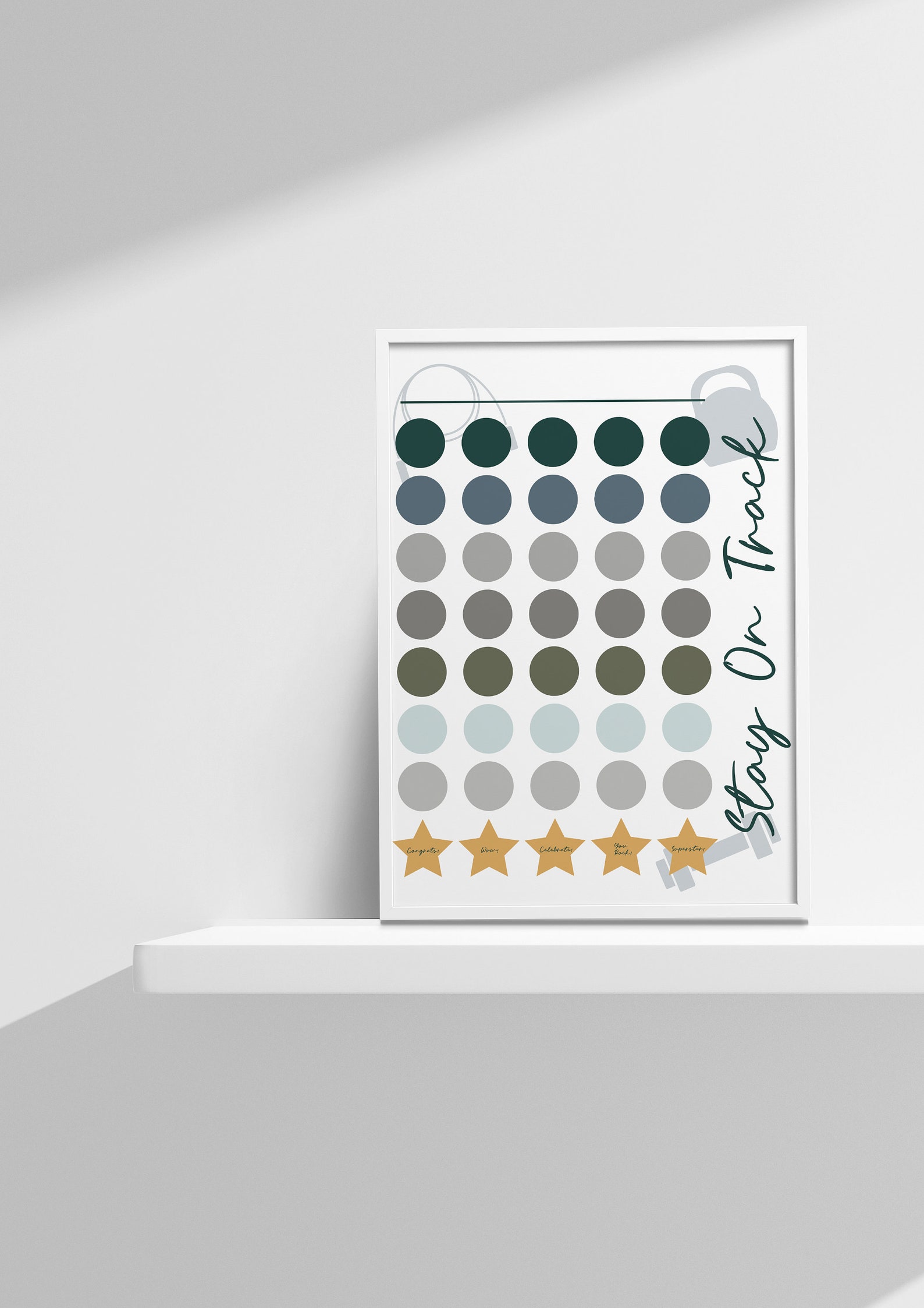 Gym Reward Chart | Weight Loss Reward Chart| Reward Chart for Adults ...