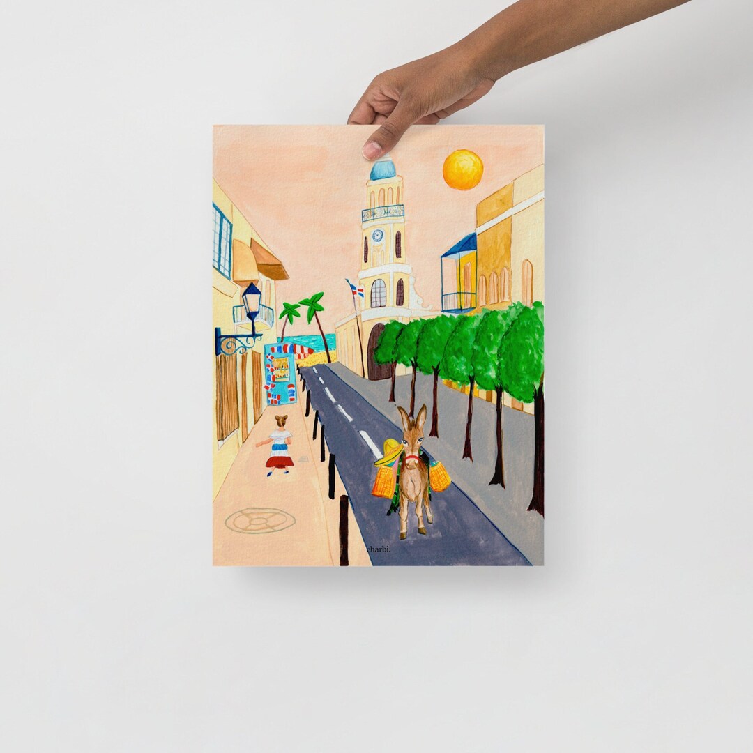 Dominican Republic Wall Art, Santo Domingo Art Print, Caribbean ...