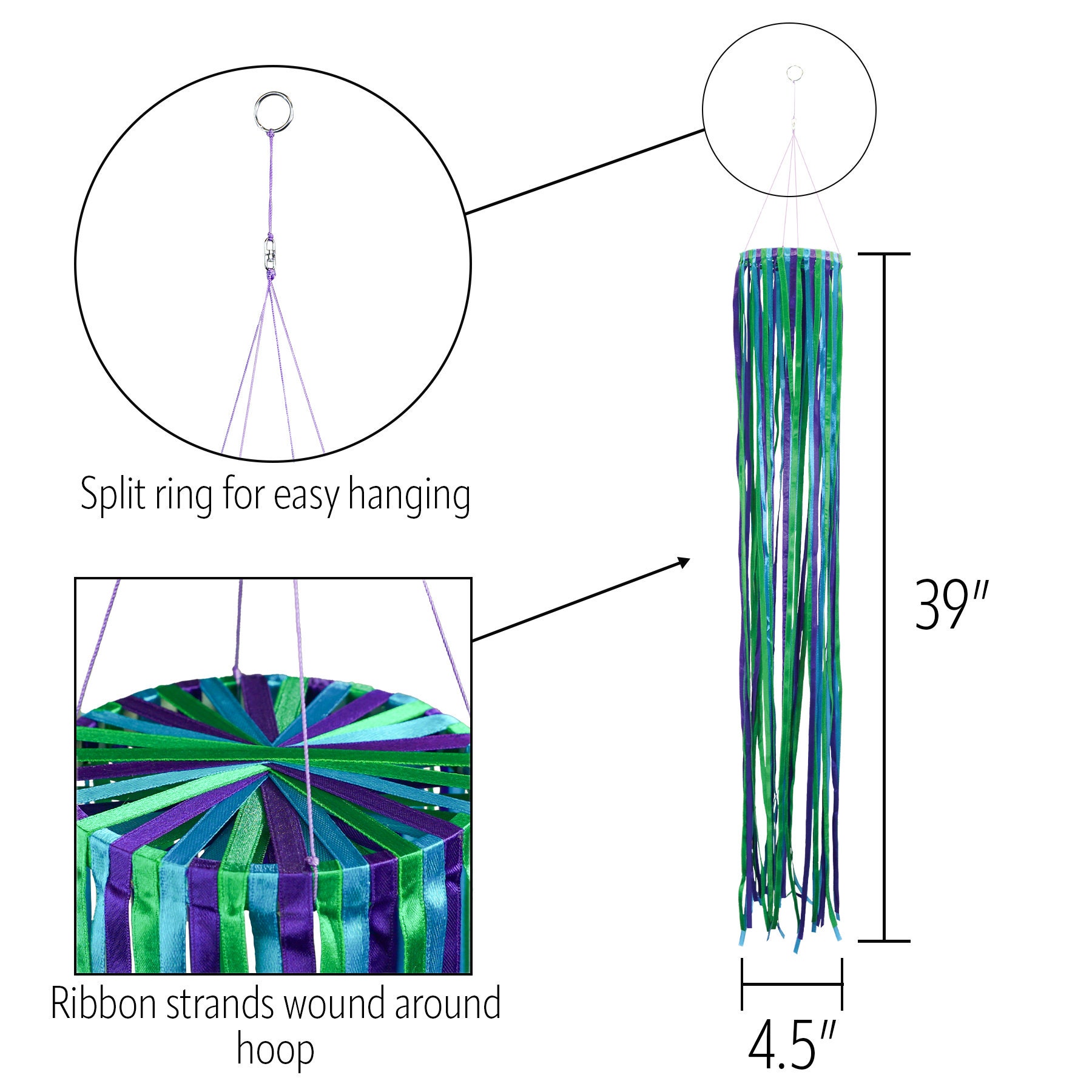 39-inch Ocean Ribbon Windsock - Etsy