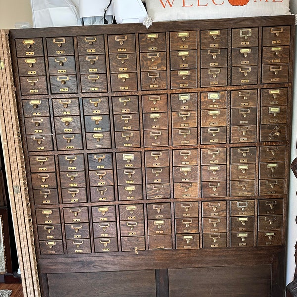 Card Catalog Cabinet - Etsy