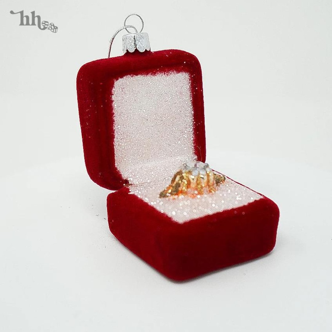 Diamond Engagement Ring Ornament - Etsy