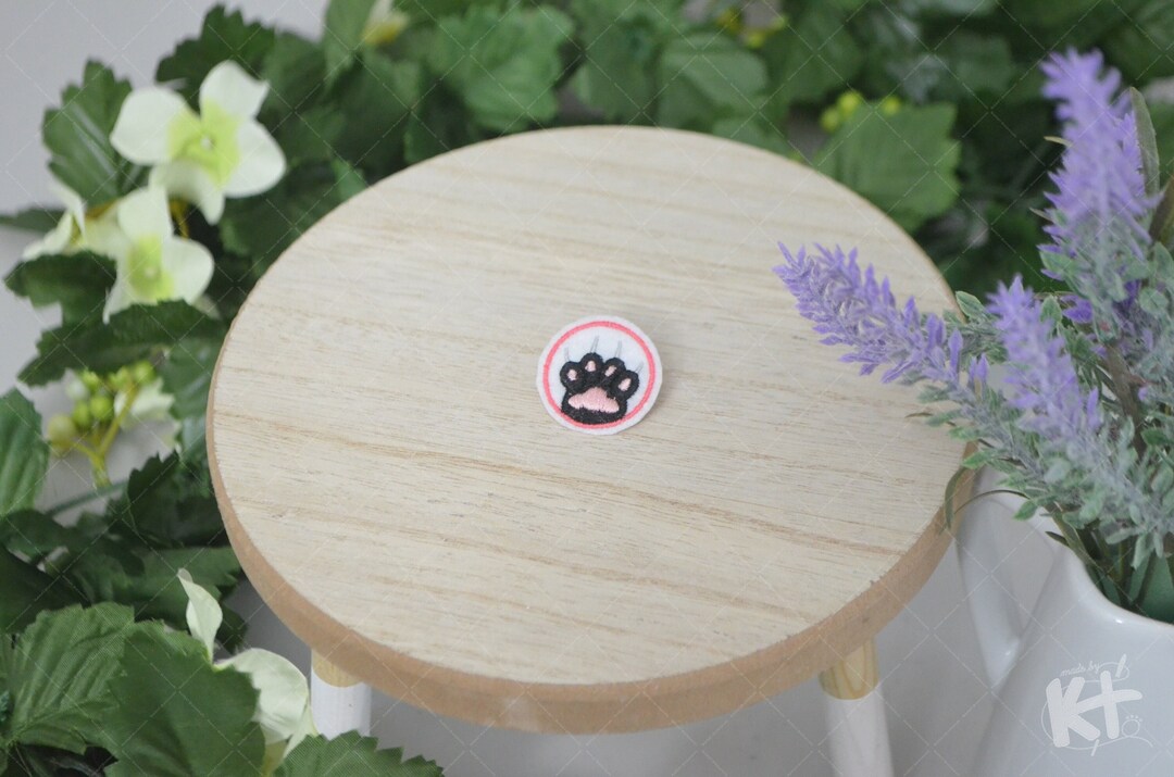 Mini Cat Paw Patch, 1 Inch Iron on Patch - Etsy