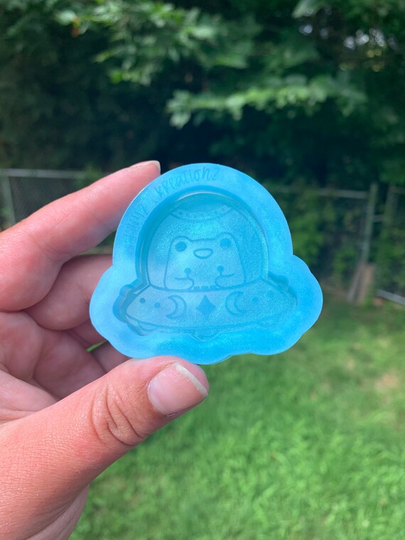 Ralph the Frog on a Space Ship Keychain Mold Silicone Mold - Etsy