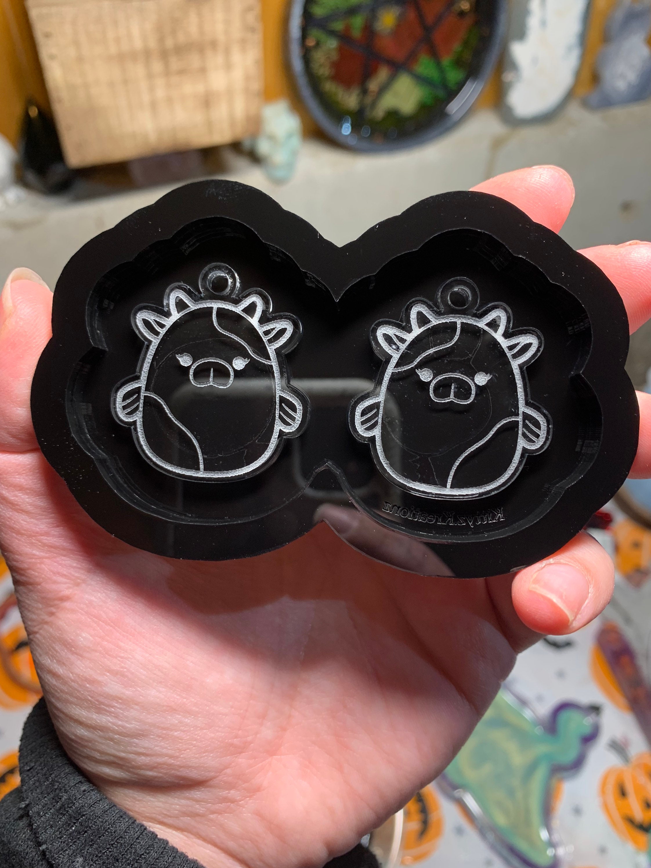 Squishy Seacow Earrings Silicone Mold Resin Mold Cute - Etsy