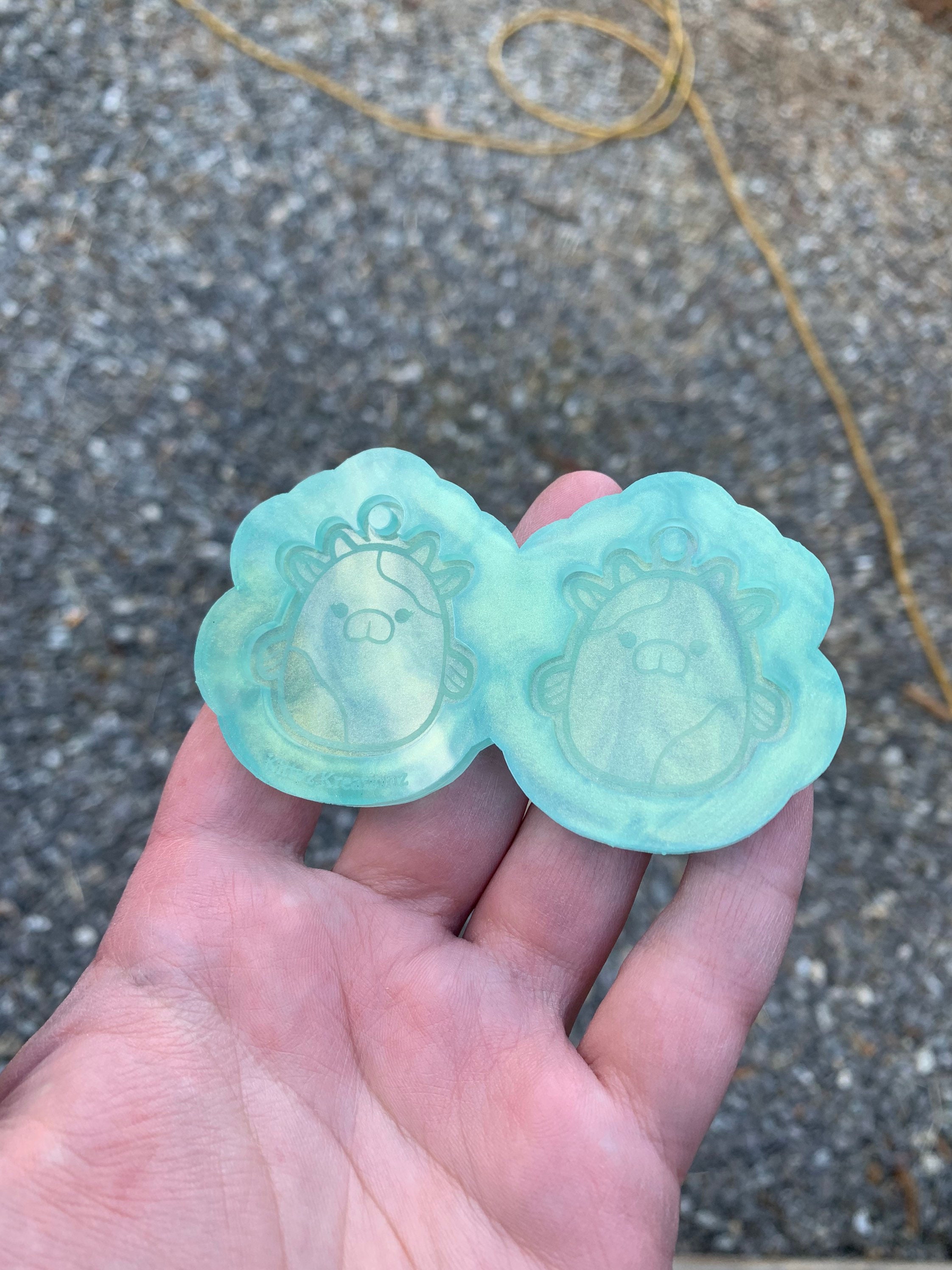 Squishy Seacow Earrings Silicone Mold Resin Mold Cute - Etsy