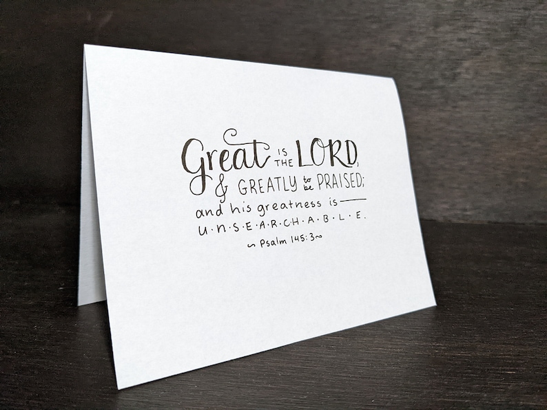 KJV Scripture Printable Psalm 145:3 | Etsy