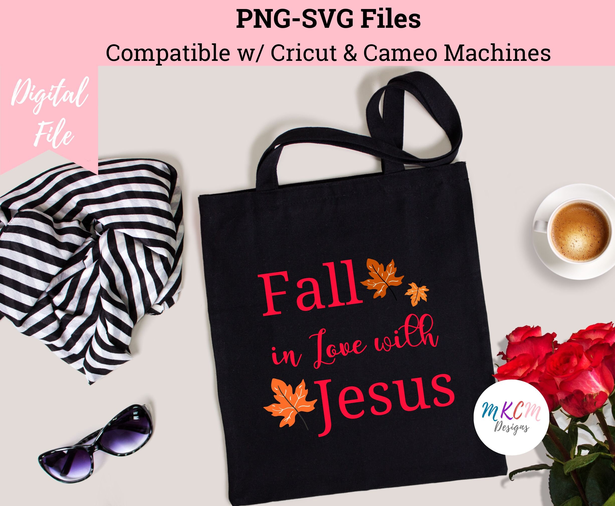 Fall in Love With Jesus SVG or PNG Files for Cricut Cameo - Etsy