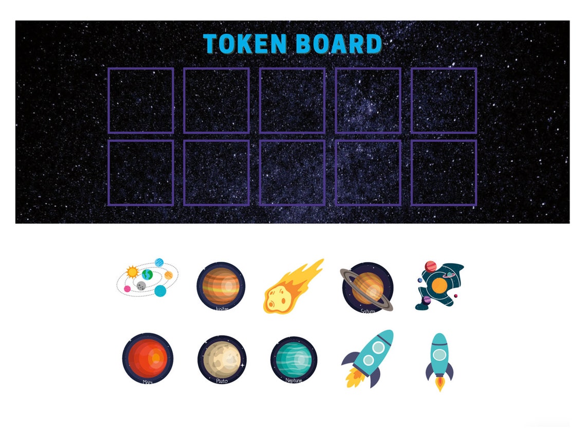 Printable Token Board Variety Pack in PDF Form *21 Pages of Token Board ...