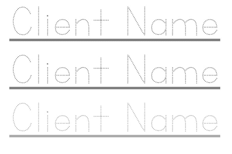 Name Tracing Document - Stimulus Fading - Etsy