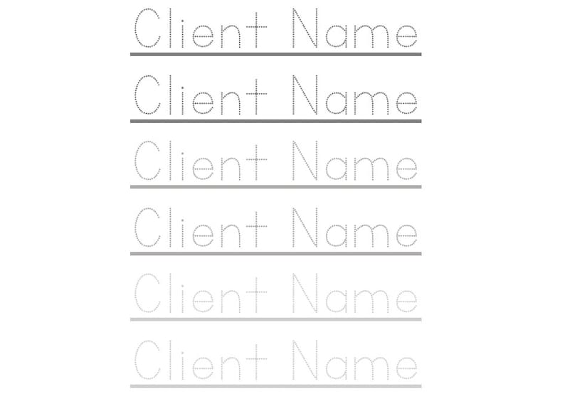 Name Tracing Document - Stimulus Fading - Etsy