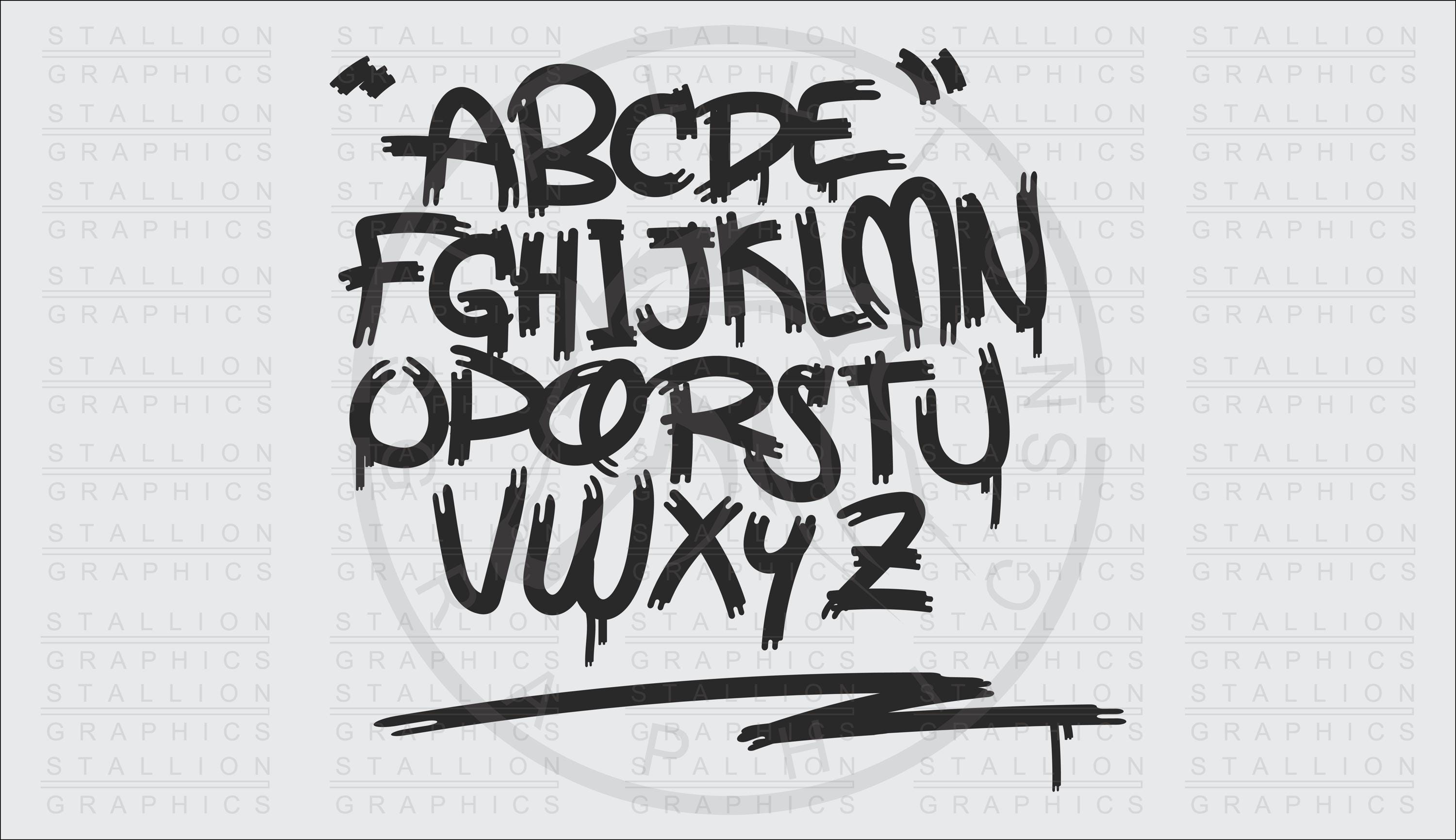 Graffiti Font, PNG, SVG, Graffiti, G, Fonts, ABC - Etsy