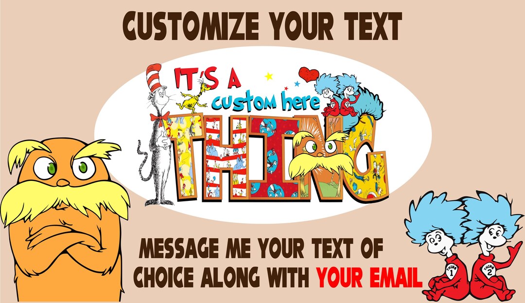 Dr Seus PNG Its a Blank Thing, Custom, Cat in the Hat Custom PNG, PNG ...