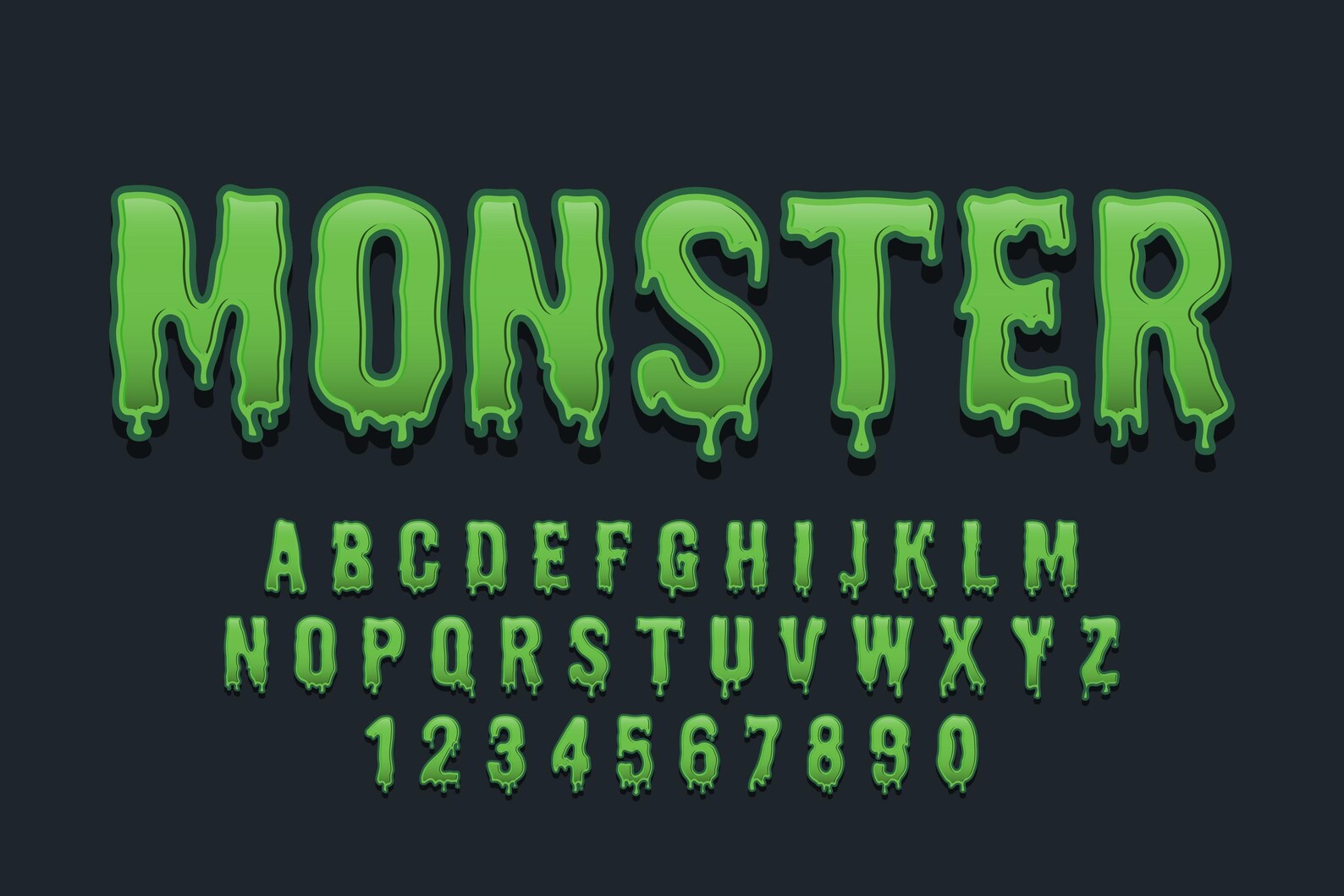 Halloween Font, Monster Font, Png Files, SVG Files - Etsy