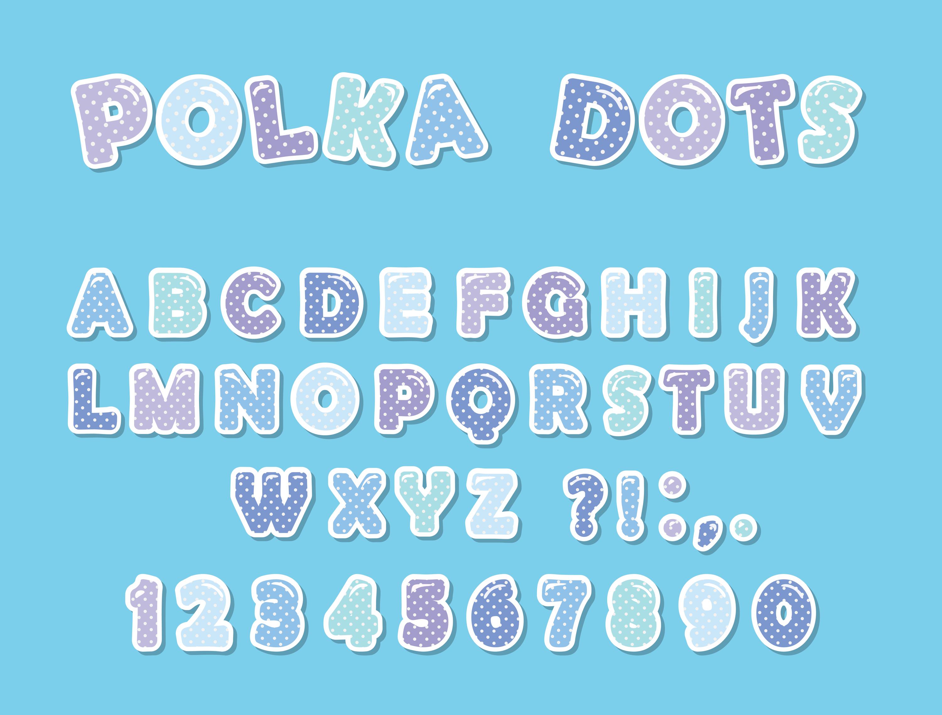 Polka Dot Font, Font, Dot ABC, Girly Font, SVG, PNG - Etsy