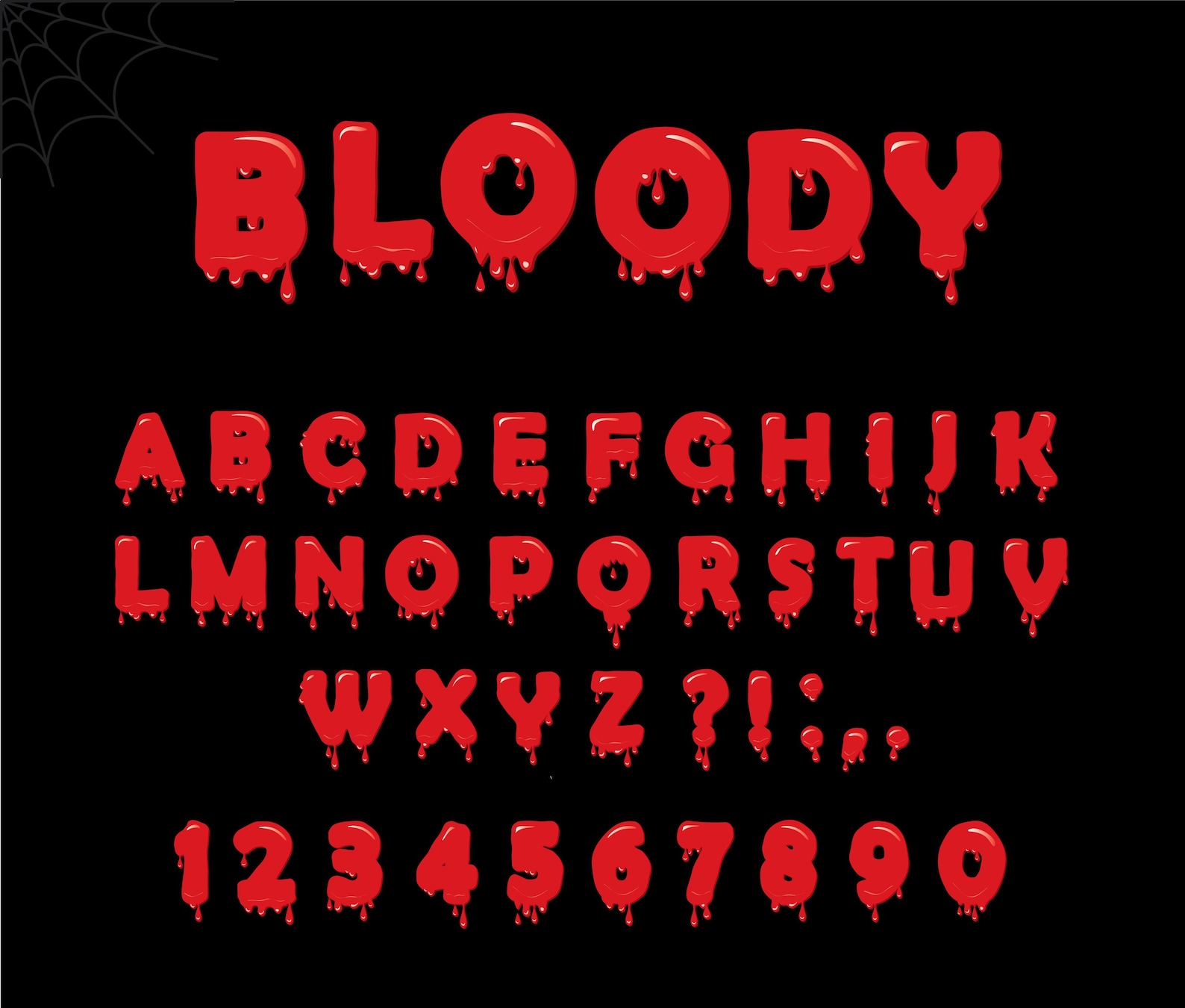 Blood Font, Halloween Font, SVG, PNG, Files, Blood, Dripping Letters - Etsy